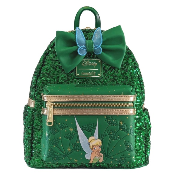 Loungefly | Bags | Loungefly Tinkerbell Sequin Htf Backpack With Minnie ...